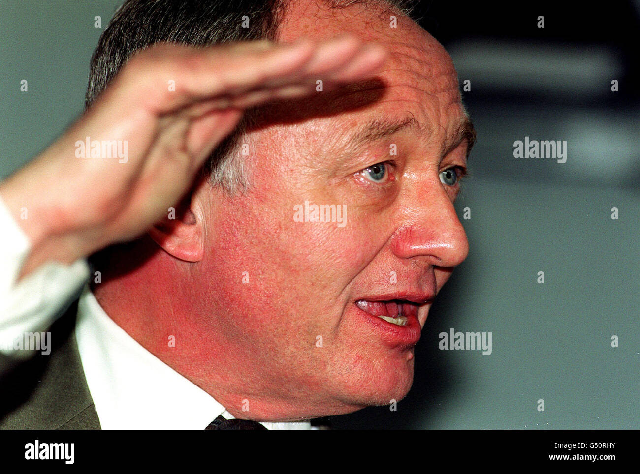 Mayor Ken Livingstone during an acceptance speech after being voted as ...
