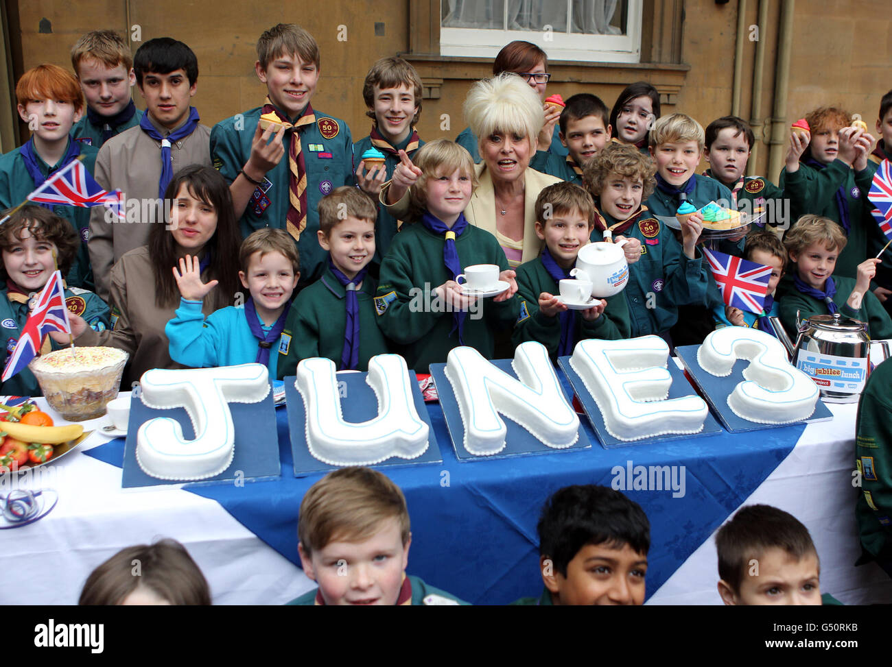 Big Jubilee Lunch Stock Photo - Alamy