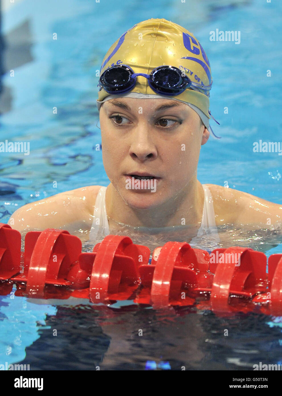 Harriet Lee after the Women's MC 50m freestyle during the British Gas ...