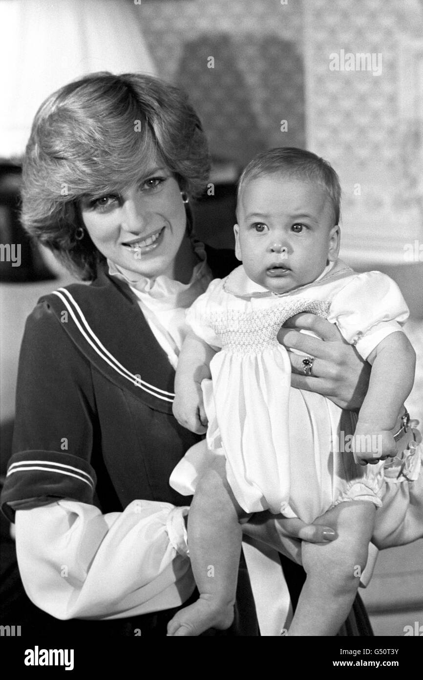 Princess diana son prince william Black and White Stock Photos & Images ...
