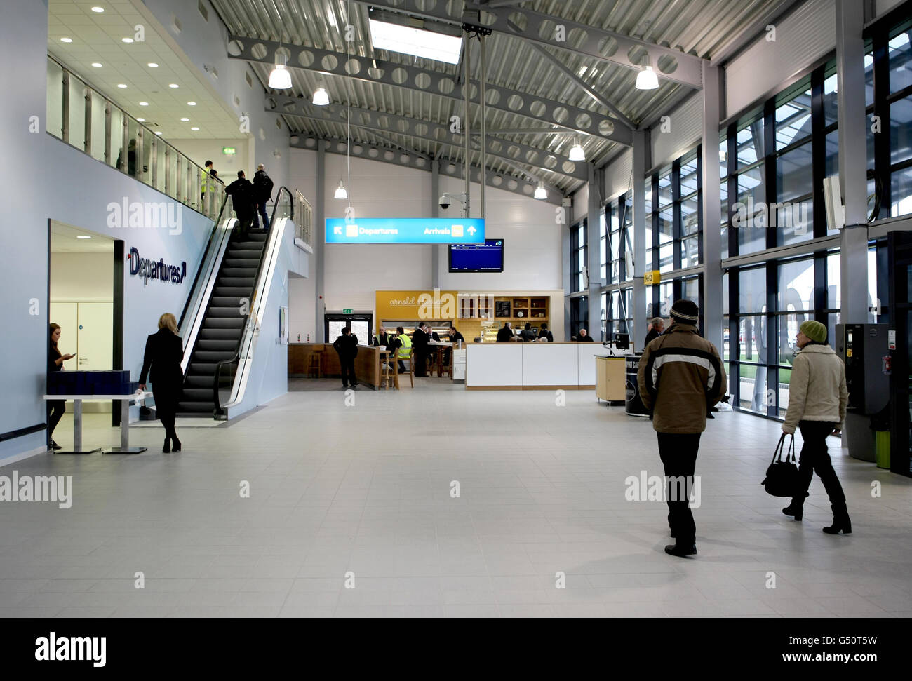 A general view inside the new terminal building at London Southend ...
