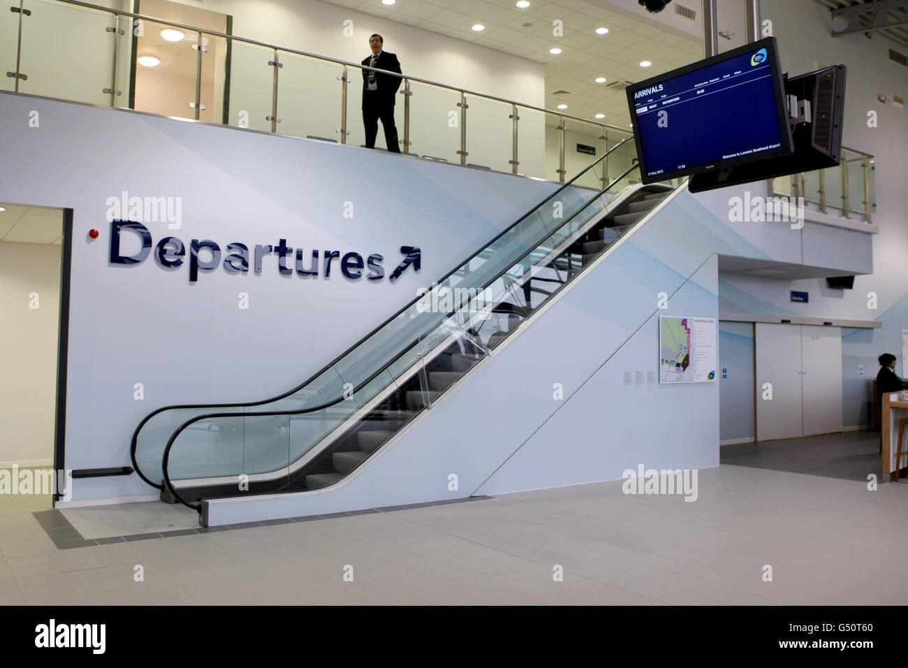 A general view inside the new terminal building at London Southend ...