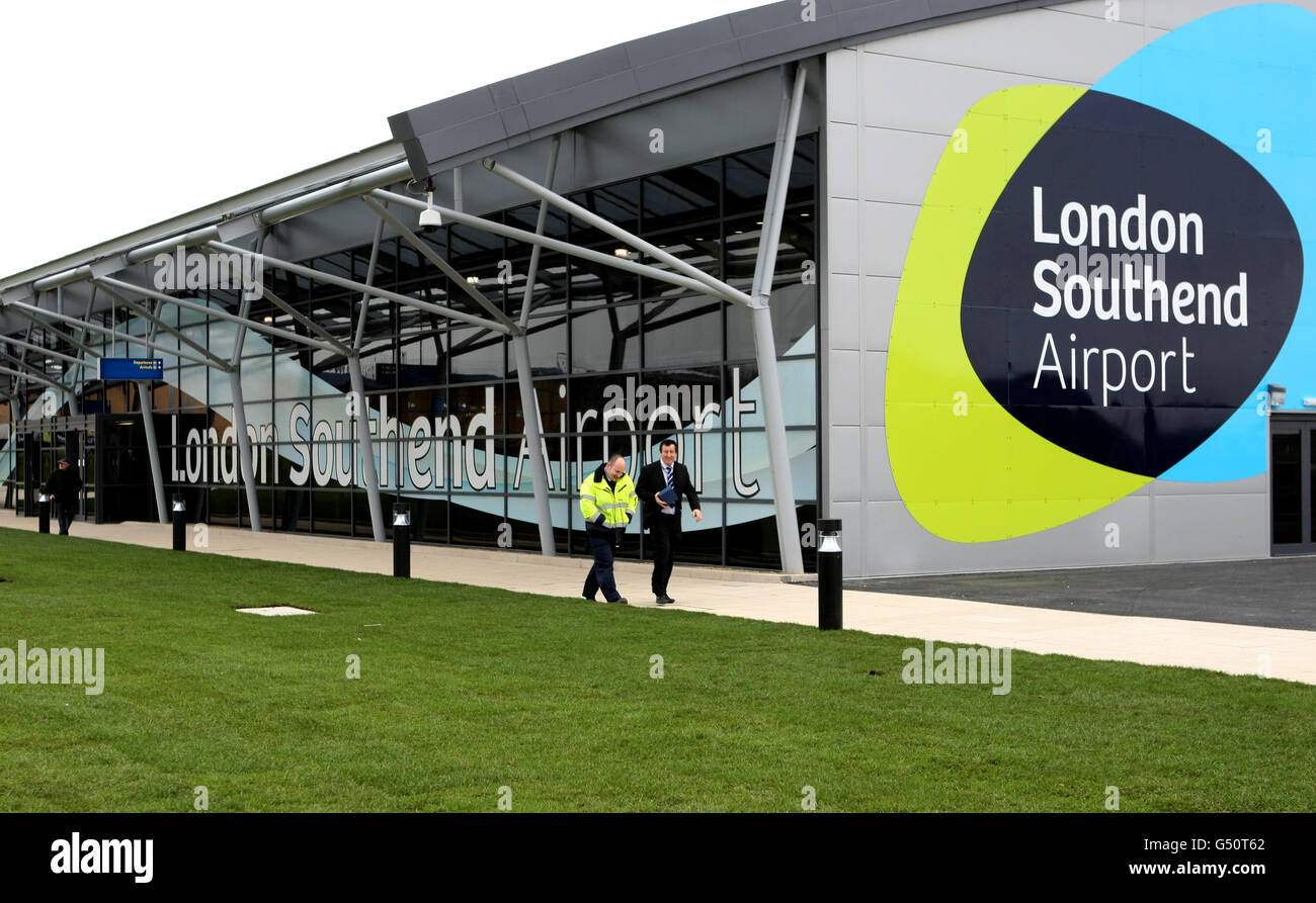 A general view of the new terminal building at London Southend Airport ...