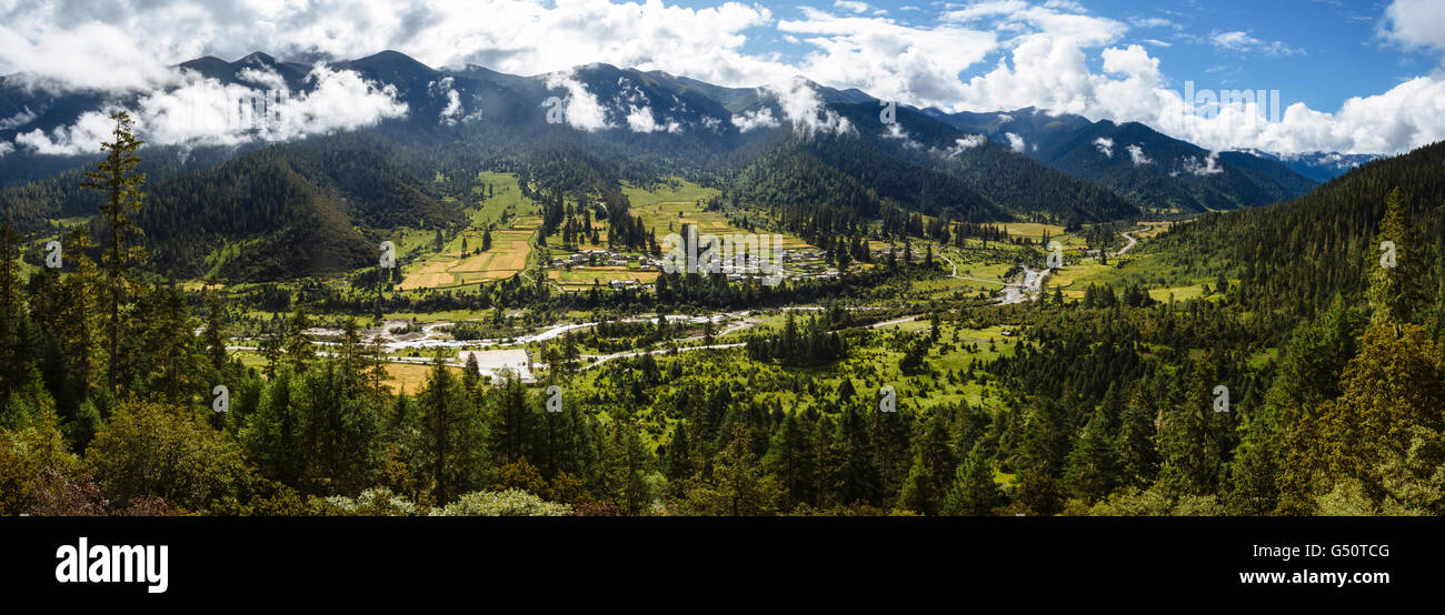 Roulans, Nyingchi, Tibet - The beautiful landscape of Roulans forest in ...