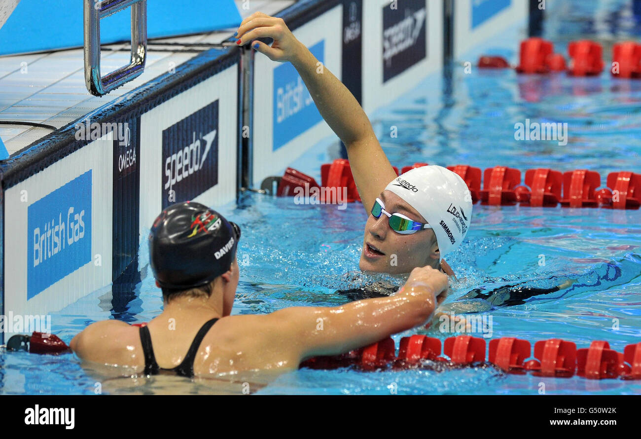 Elizabeth Simmonds after winning the women's 100m Backstroke during the ...