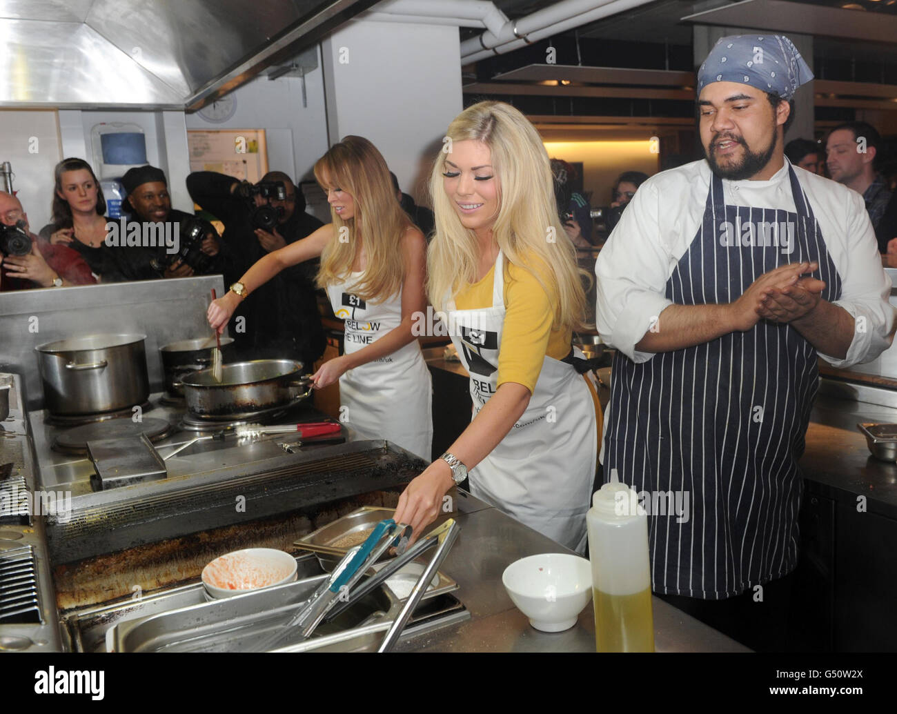Live Below The Line Celebrity Charity Cook-off - London Stock Photo - Alamy