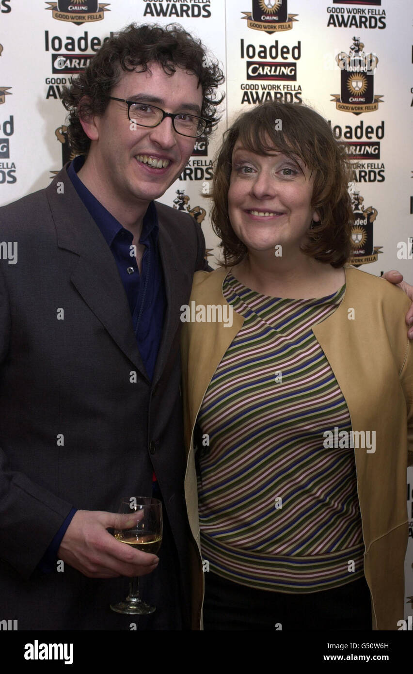 Comedian Steve Coogan and Actress Kathy Burke at the Savoy Hotel for ...