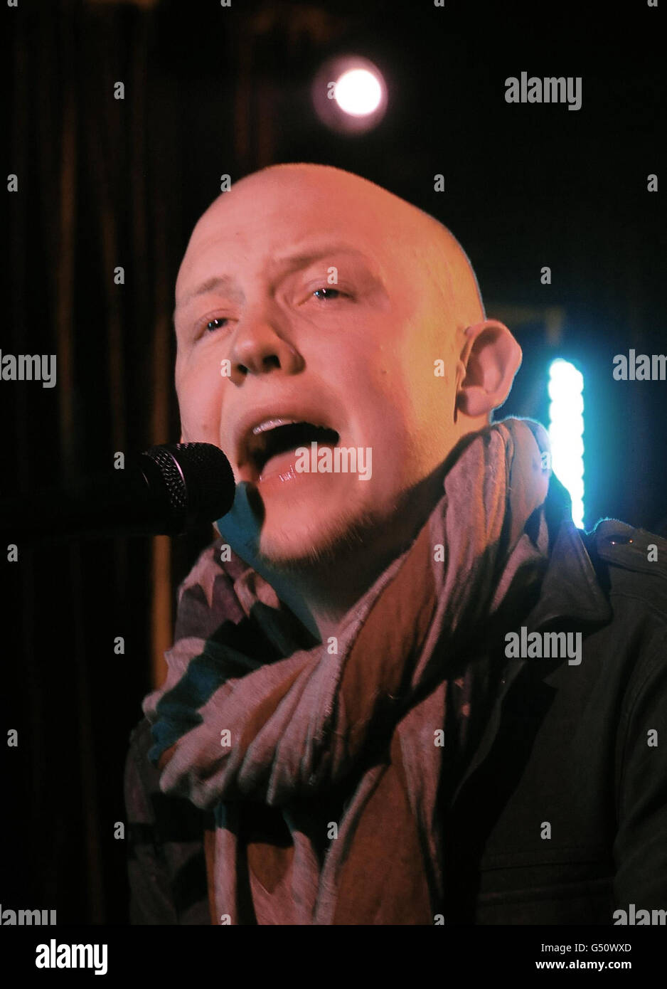 Isaac Slade, vocalist with The Fray, performs during the @ Absolute ...