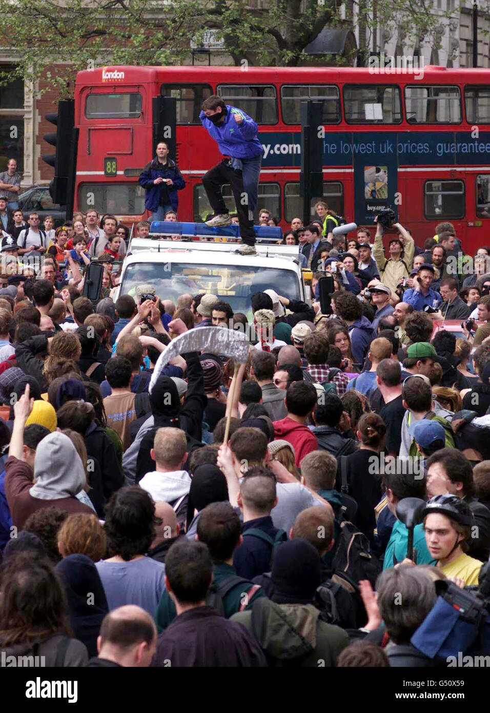 Anti capitalist protest Stock Photo - Alamy