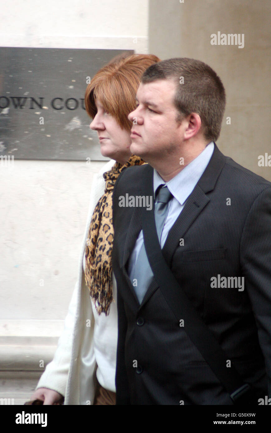 Gas fitter andrew hartley leaves bristol crown court hi-res stock ...