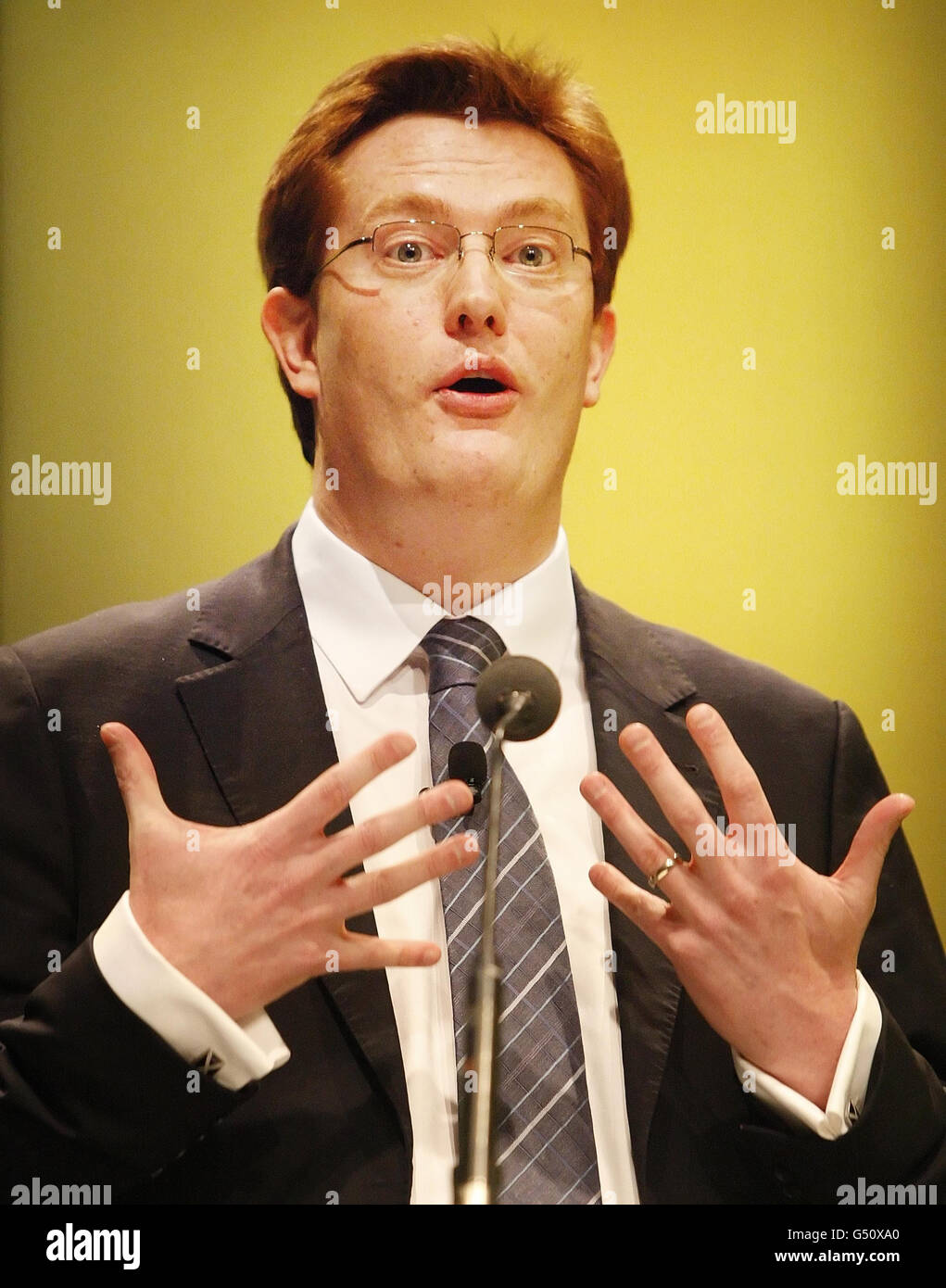 Chief Treasury Secretary Danny Alexander address the Scottish Liberal ...