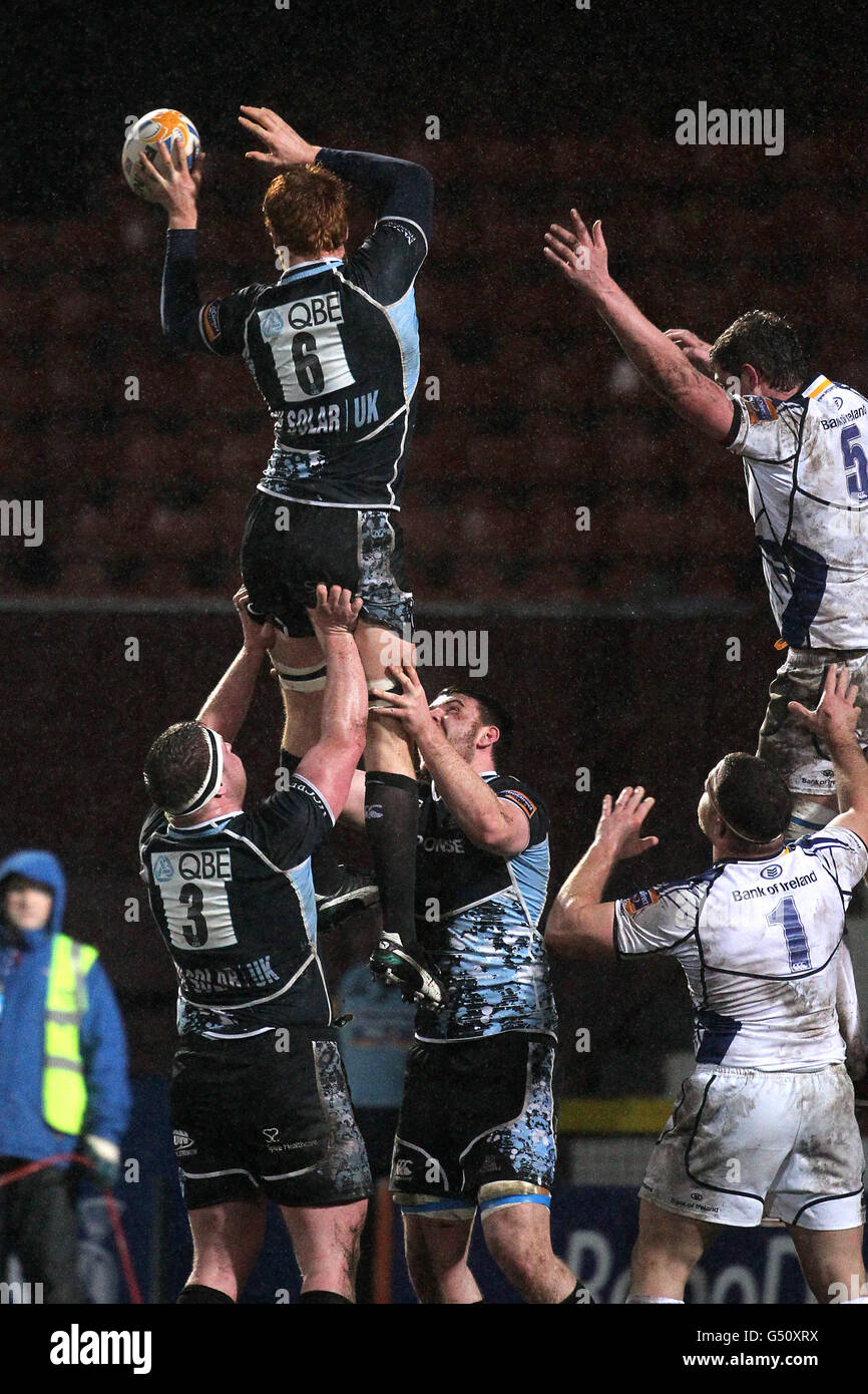 Glasgow warriors rob harley l wins line out hi-res stock photography ...