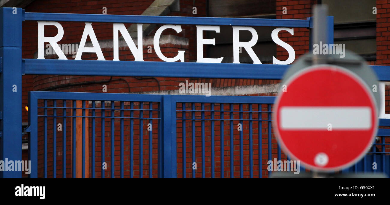 Soccer - Rangers in Administration - Ibrox Stadium. A view of Ibrox ...