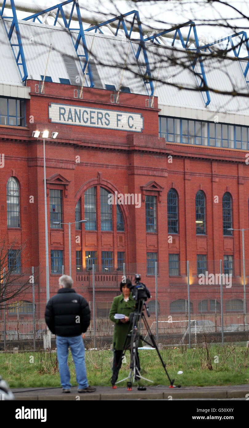 Soccer - Rangers in Administration - Ibrox Stadium Stock Photo - Alamy