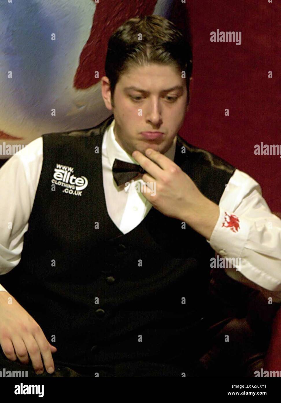 Matthew Stevens from Wales reflects during the Embassy World Snooker ...