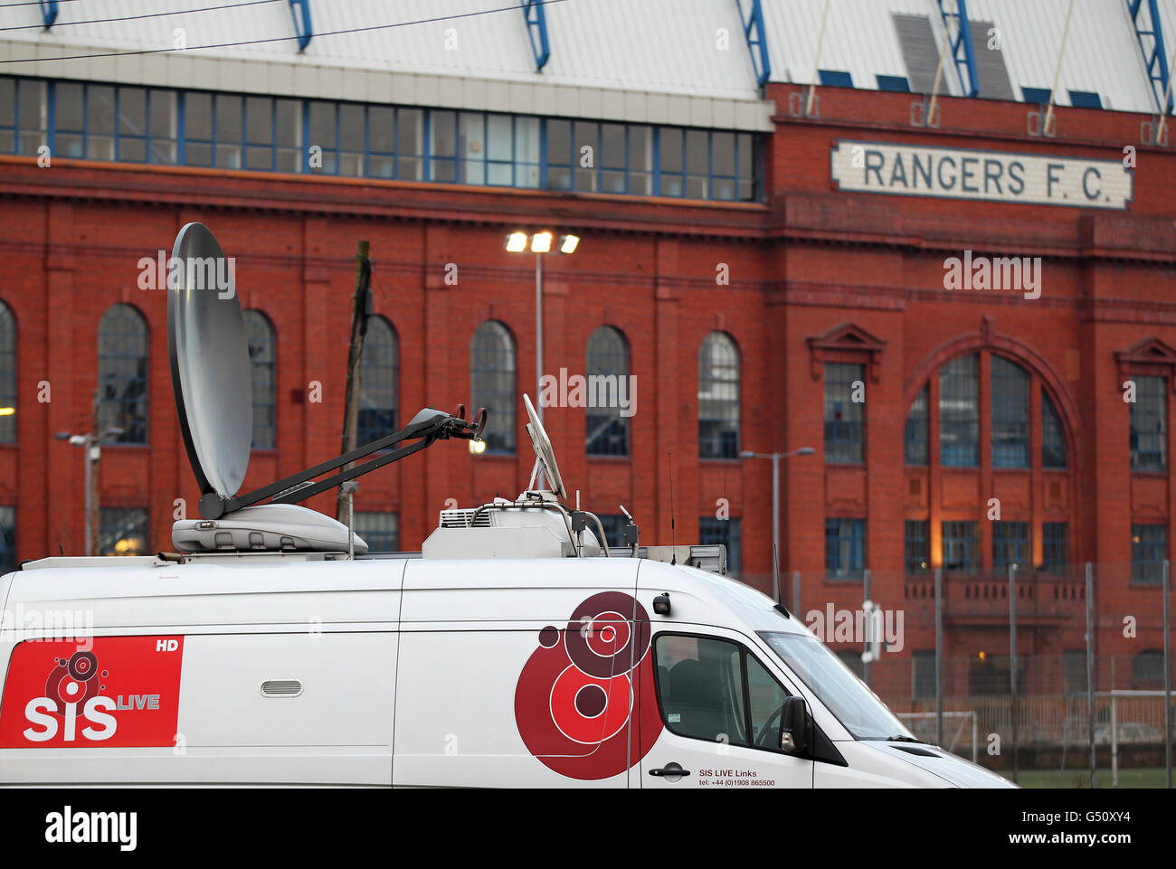 Soccer - Rangers in Administration - Ibrox Stadium Stock Photo - Alamy