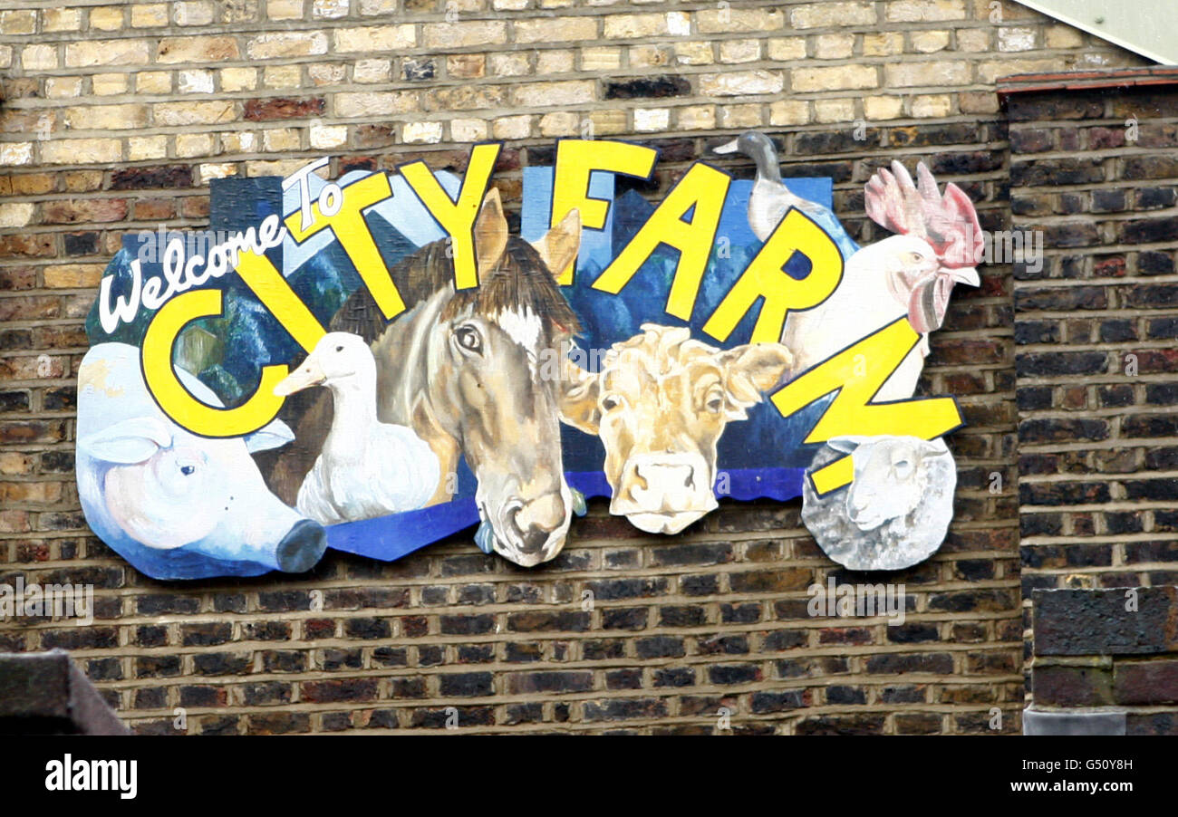A general view of Kentish Town City Farm in north London Stock Photo ...