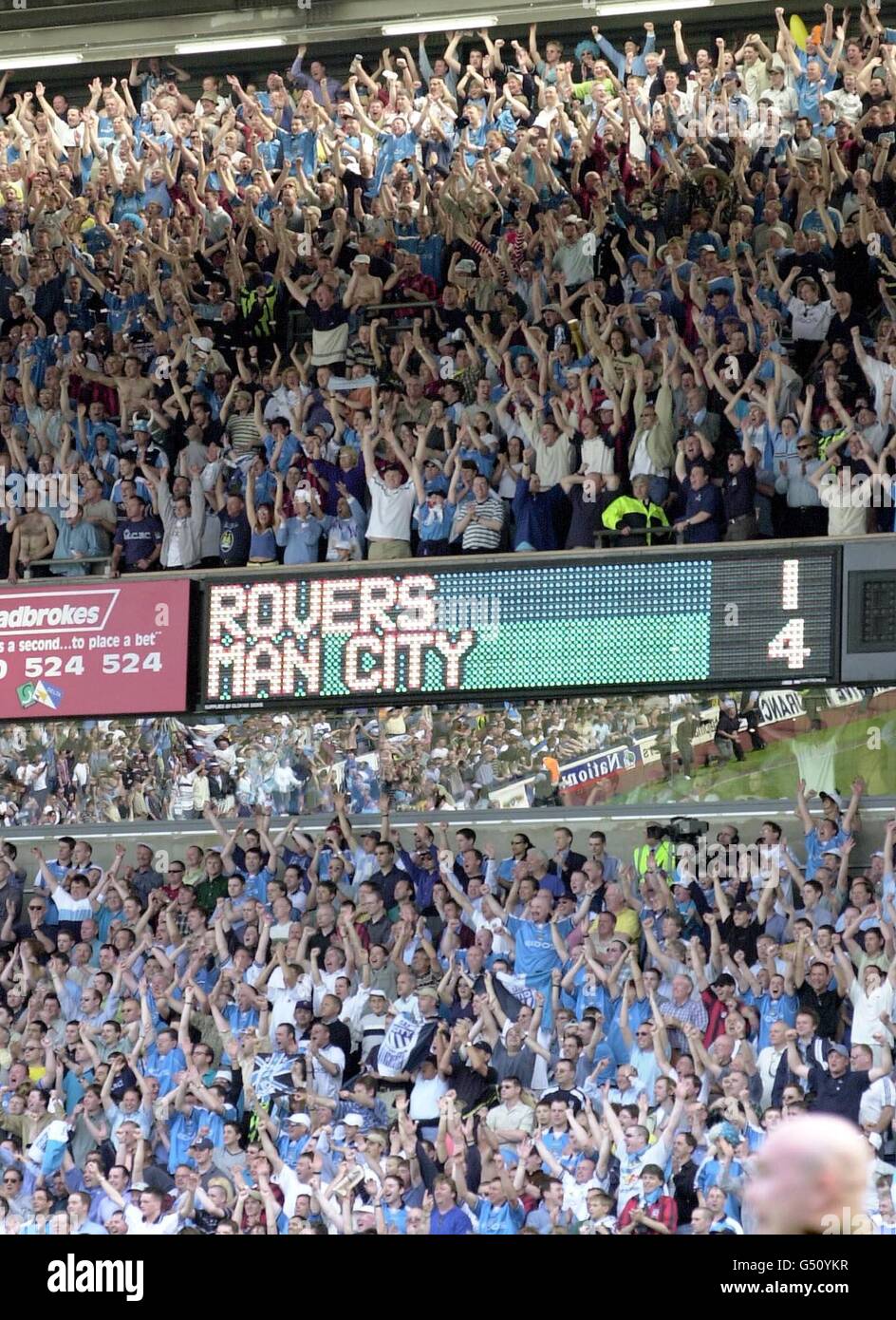 Man City fans Stock Photo - Alamy