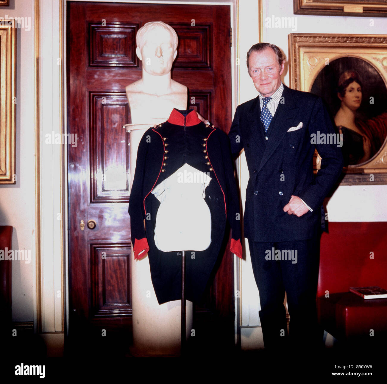 NAPOLEON'S TUNIC: The Duke of Wellington at Apsley House with the red ...