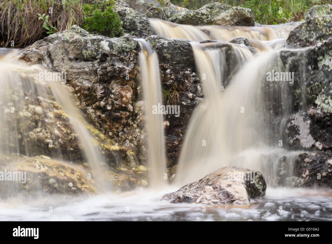 Cachoeira da Coca (Coca-Cola waterfall) at Serra dos Alves, Minas ...