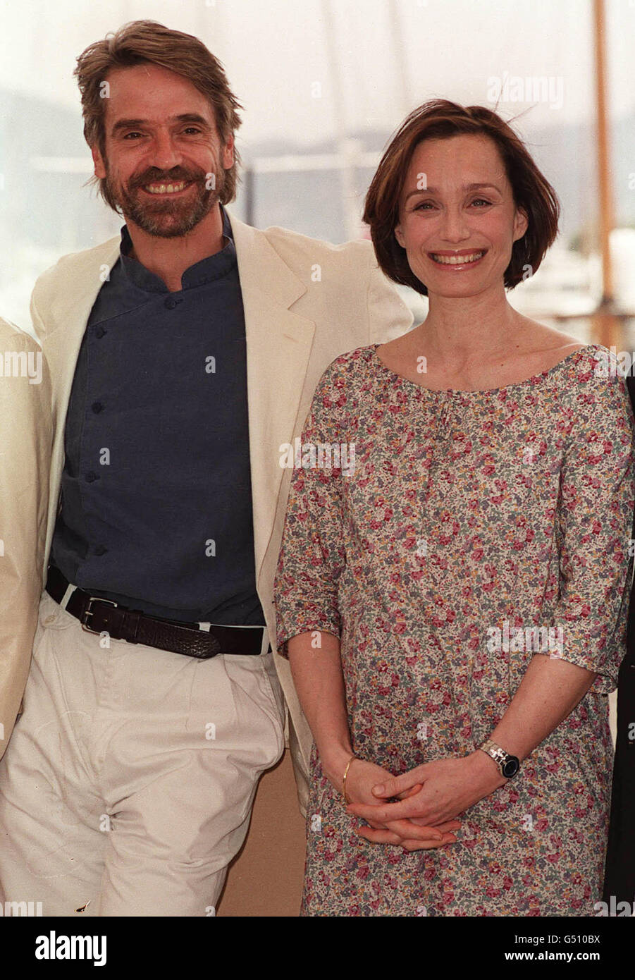 British actor jeremy irons and british actress kristin scott thomas hi ...