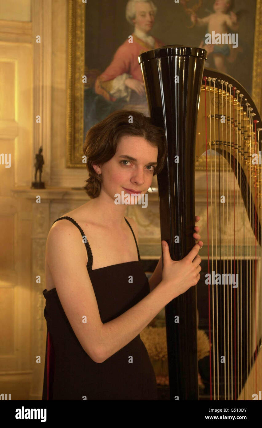 Royal Harpist Catrin Finch Stock Photo - Alamy