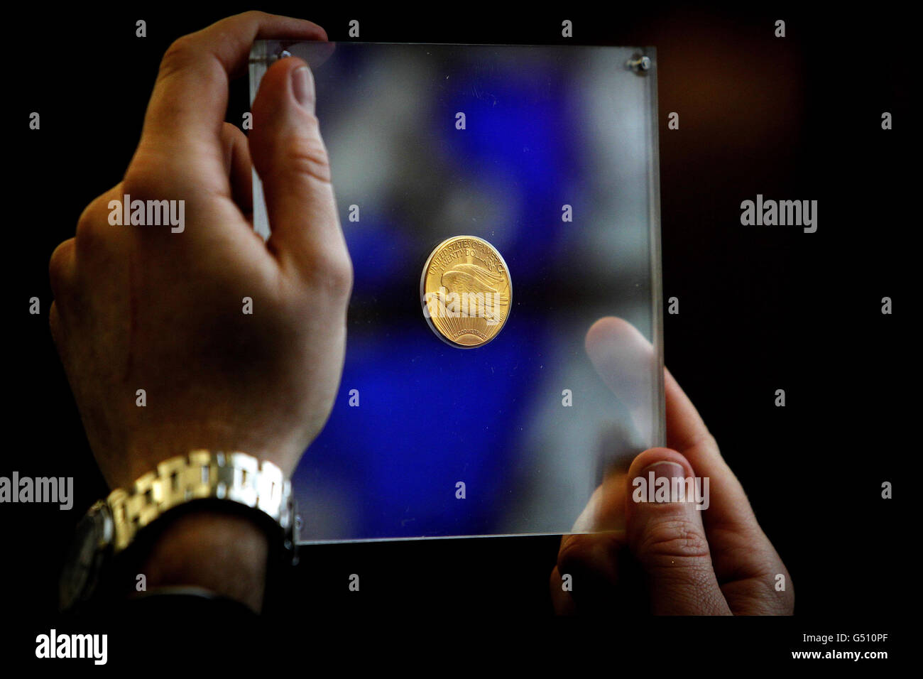 Double Eagle coin Stock Photo - Alamy