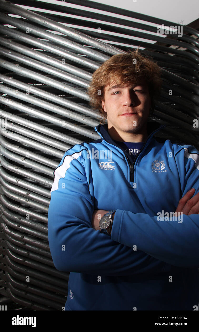 Scotlands david denton team announcement murrayfield hi-res stock ...