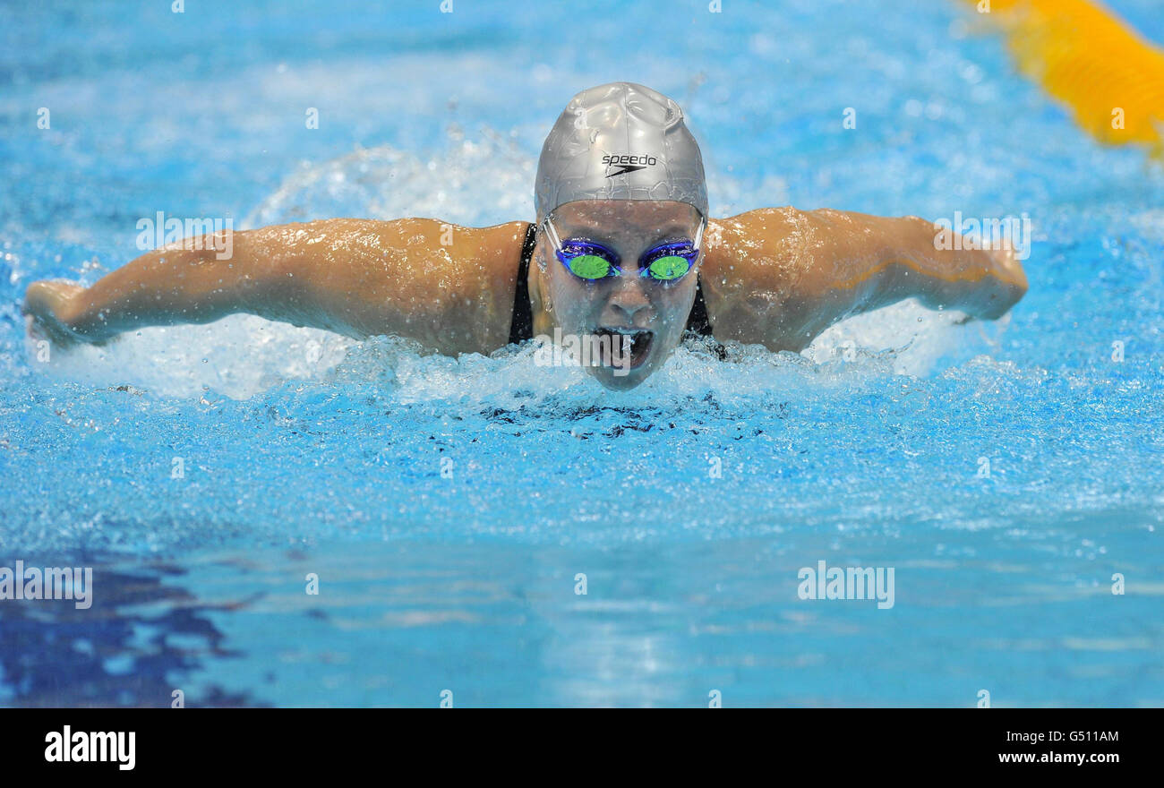 Ellen Gandy in action during the heats of the women's 200m Butterfly ...