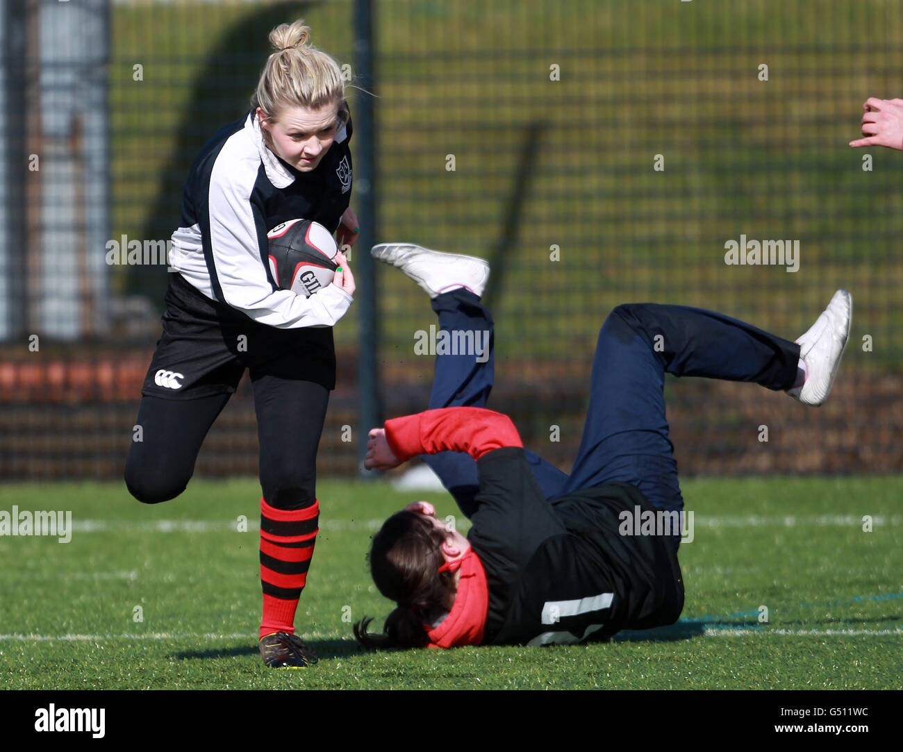 Rugby Union - Girls Rugby Festival - Scotstoun Stadium. Action from the ...