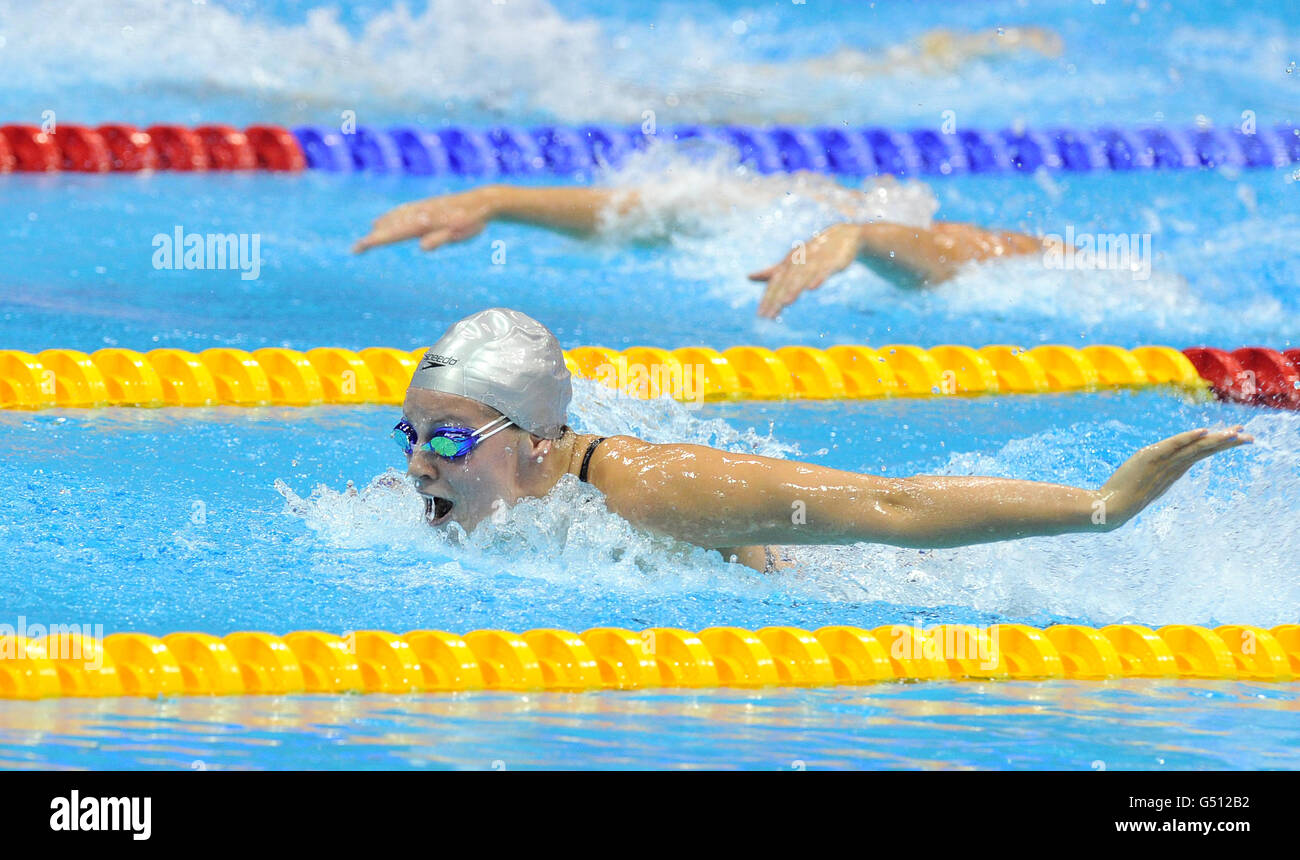 Ellen Gandy on her way to winning gold in the Women's 200m Butterfly ...