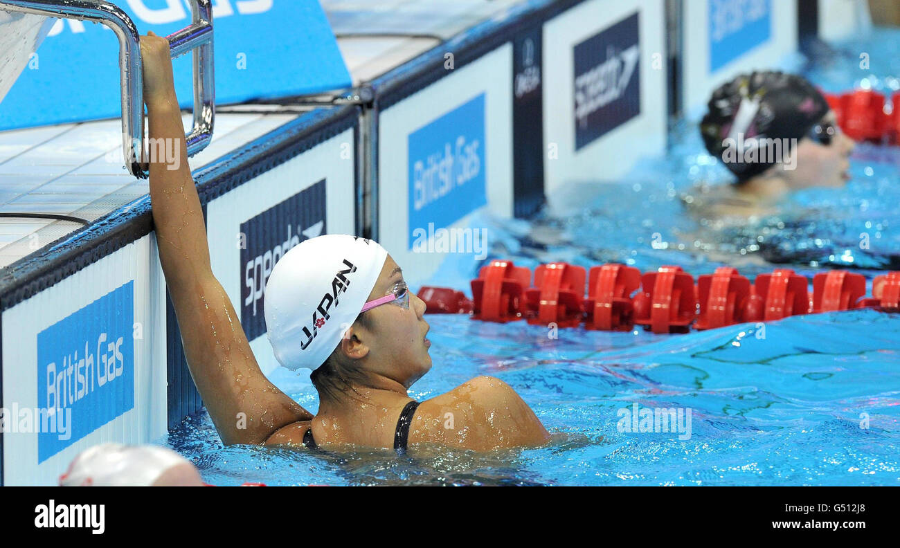 Kanako Watanabe after the Guest Final for the Women's 200m Butterfly ...