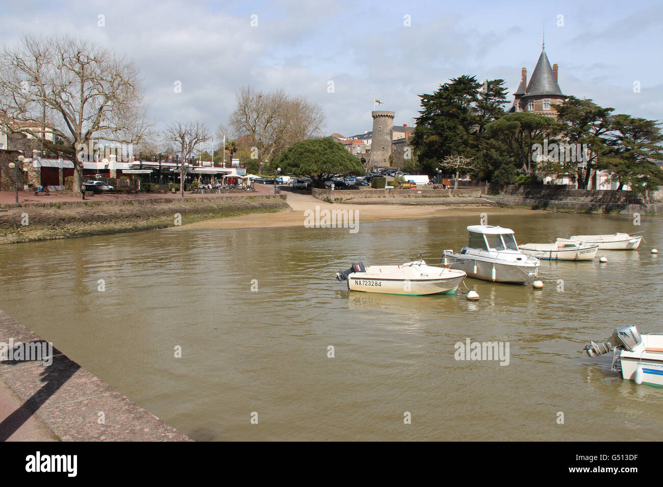 The fishing port of Pornic (France Stock Photo - Alamy