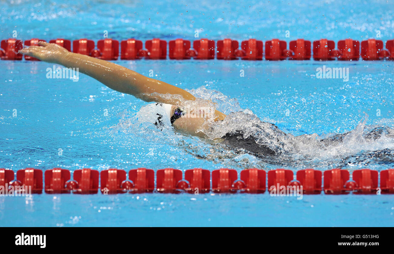 Sayaka Akase during the Women's 200m Backstroke guest final during the ...