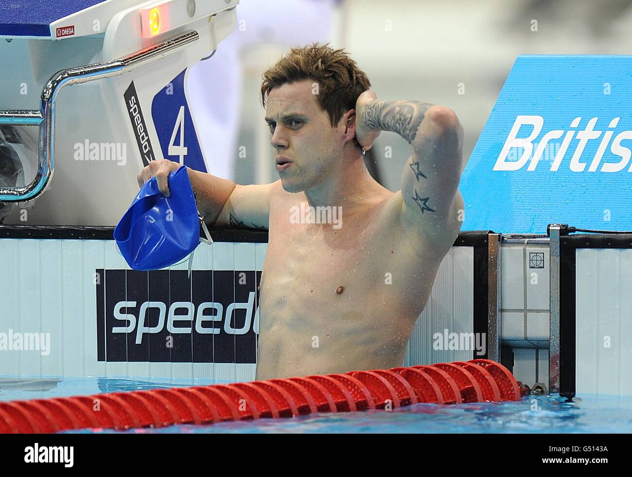 Craig Gibbons after qualifying in his 50 metre freestyle semi final ...