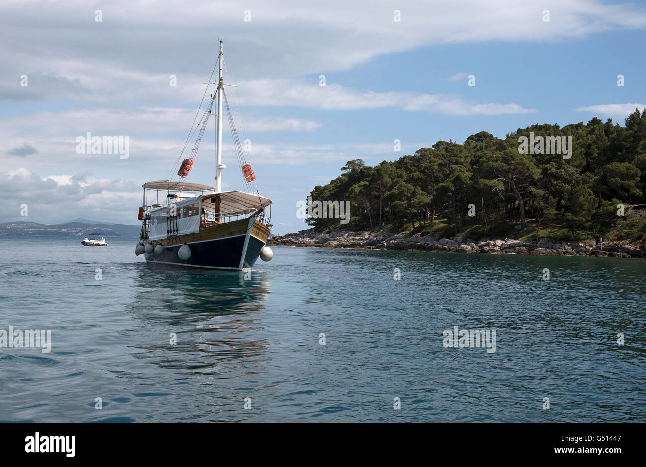 Lokrum island boat hi-res stock photography and images - Alamy