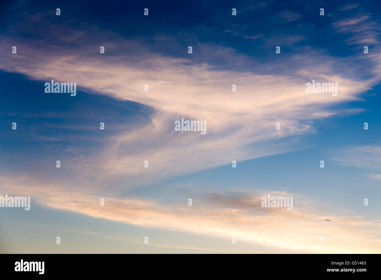 Beautiful bright sunset sky as a sky Background Stock Photo - Alamy