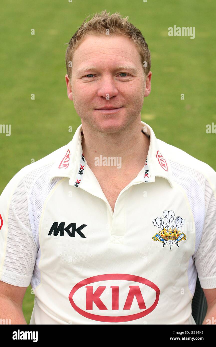 Cricket surrey county cricket club press day the kia oval hi-res stock ...