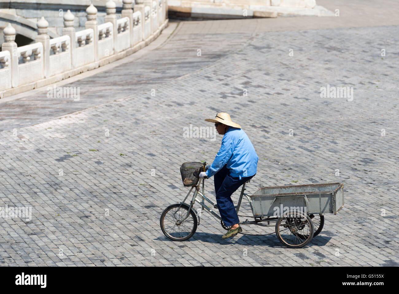 China, Beijing, bicycle cart in the Forbidden City Stock Photo - Alamy