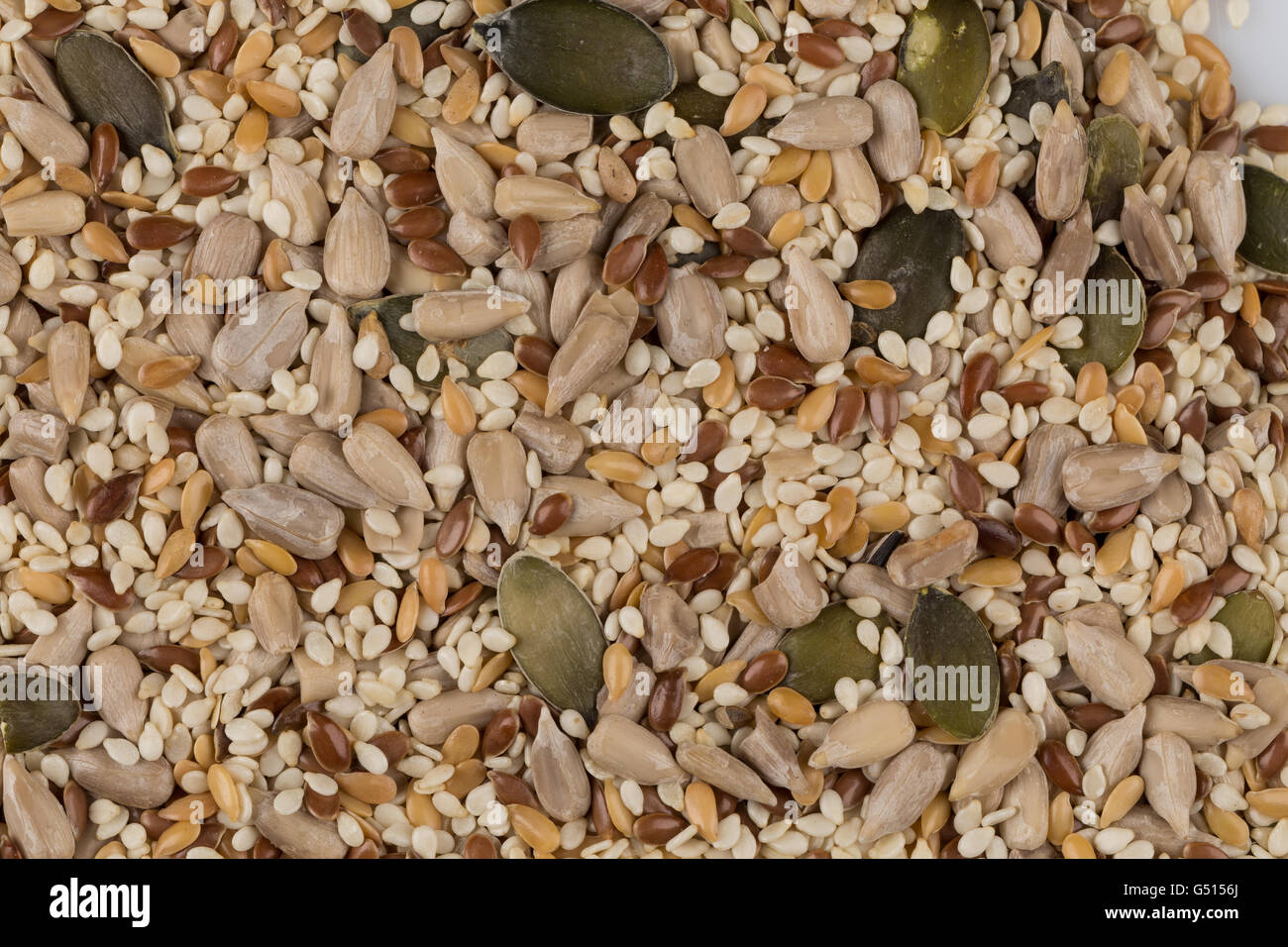 Healthy seeds mix close up shot for background Stock Photo - Alamy
