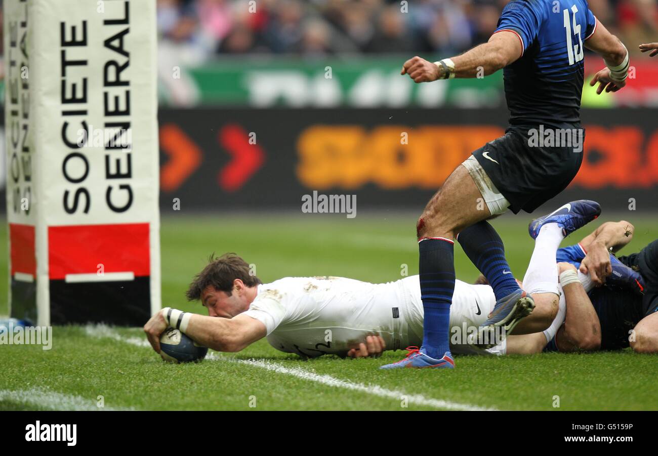 Englands ben foden his teams try of the match hi-res stock photography and images - Alamy