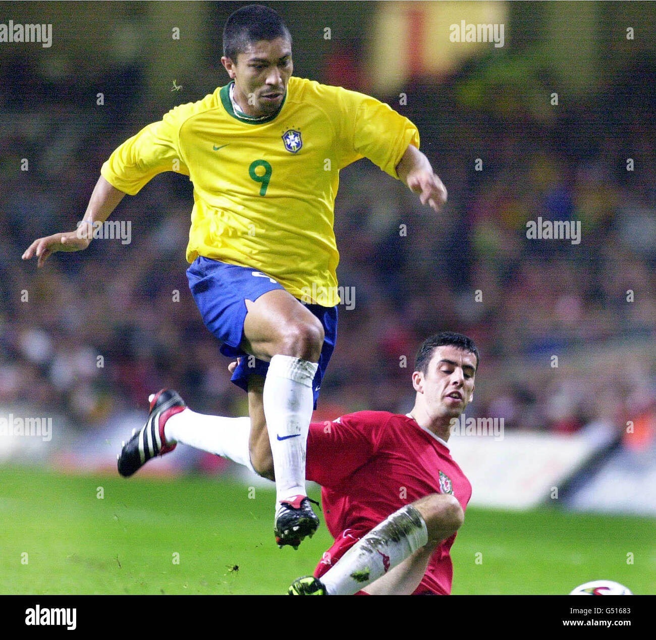 Wales v Brazil Elber Stock Photo - Alamy