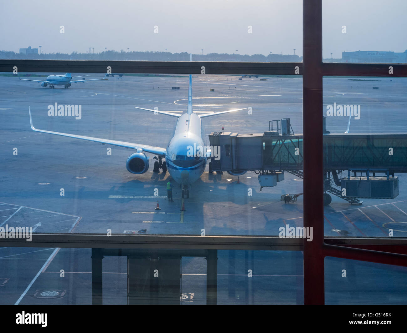 China, Beijing, gate at the International Airport Stock Photo - Alamy
