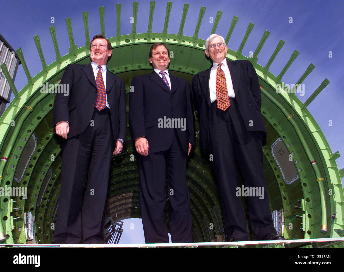 Mr Michael Graff (centre) President and chief operating officer of ...