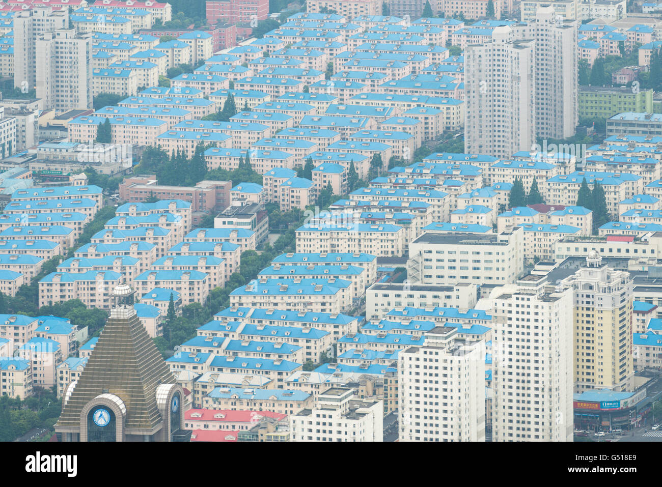View of skyscrapers and housing shanghai hi-res stock photography and ...