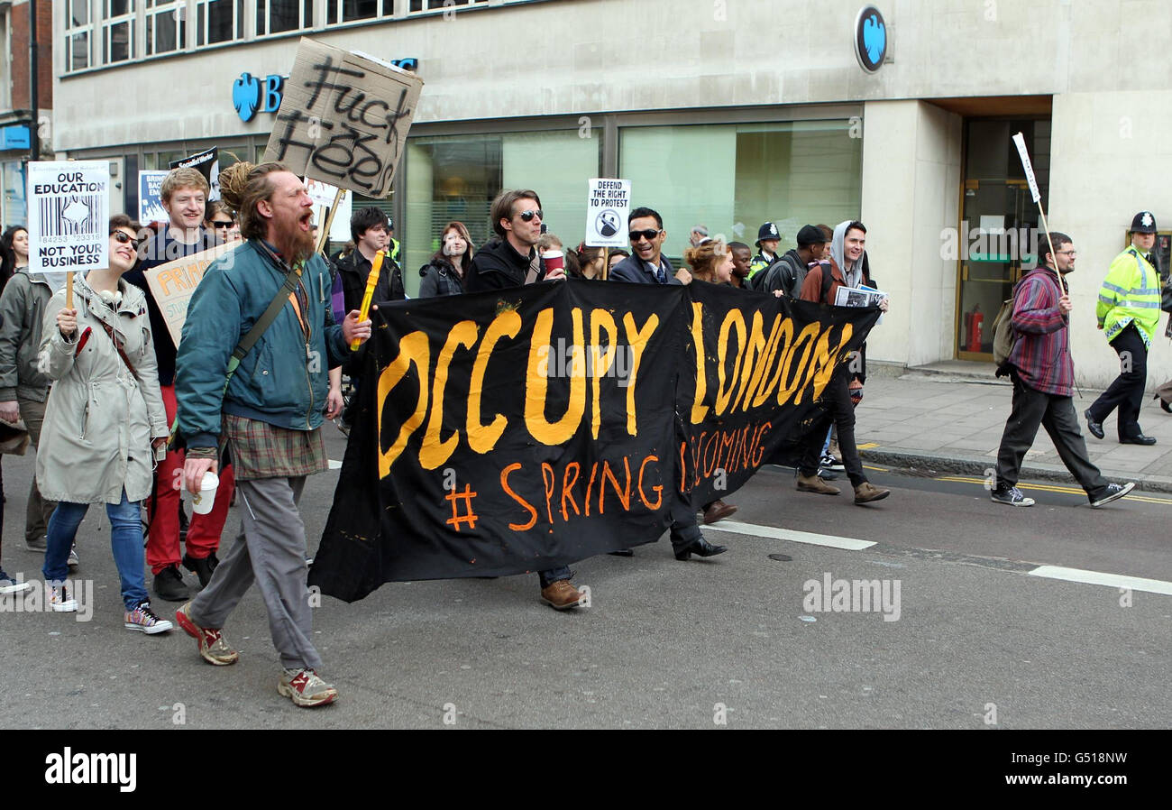 Rally placard students hi-res stock photography and images - Alamy