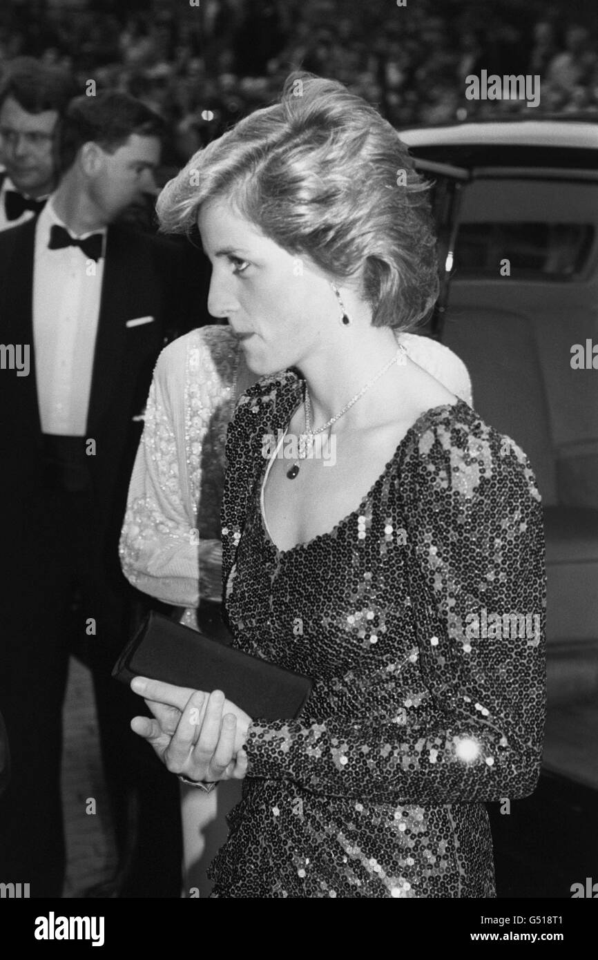 Royalty Diana Princess Of Wales Lady Jane Charity Film Premiere
