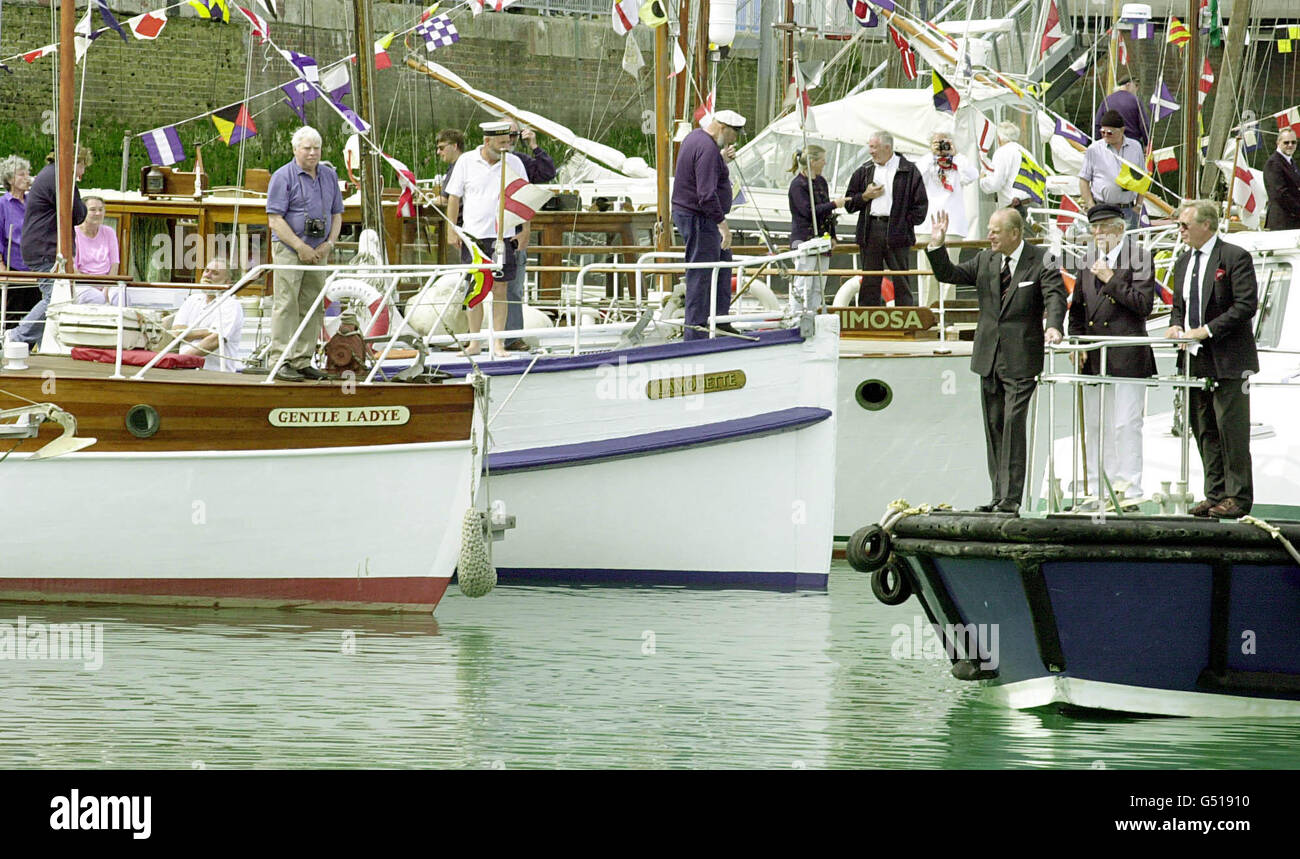 The Duke of Edinburgh with Raymond Baxter the Honorary Admiral, of the ...