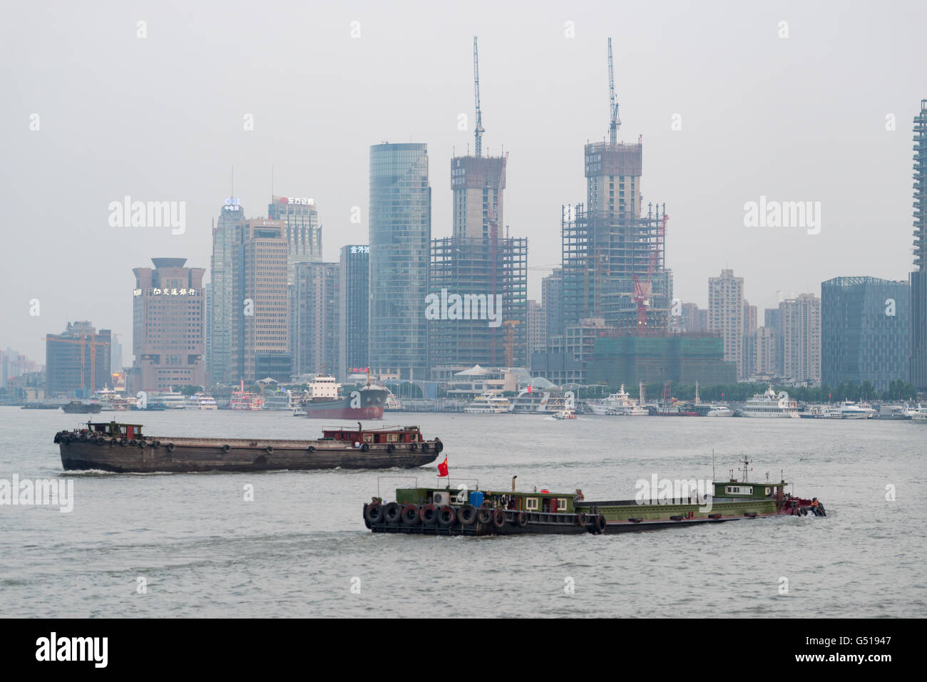 China, Shanghai, Shanghai high-rise building sites Stock Photo - Alamy