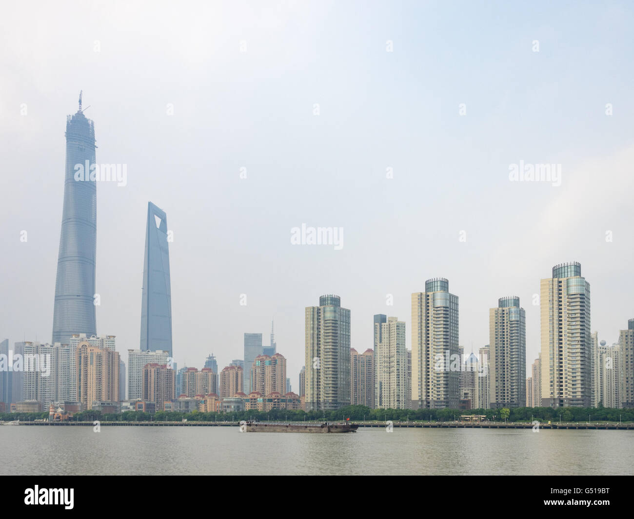China, Shanghai, Shanghai Tower, Shanghai World Financial Center and ...